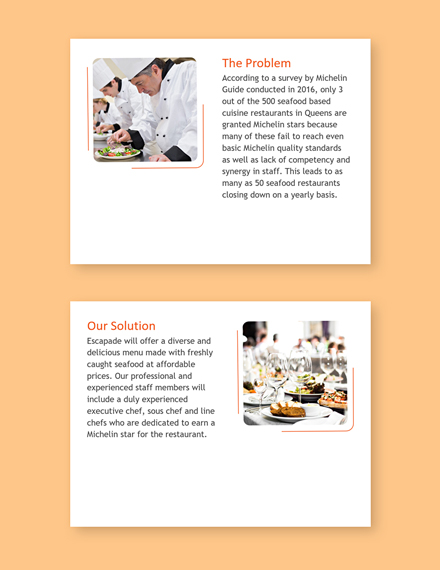 Restaurant Pitch Deck Template Apple Keynote PowerPoint Template