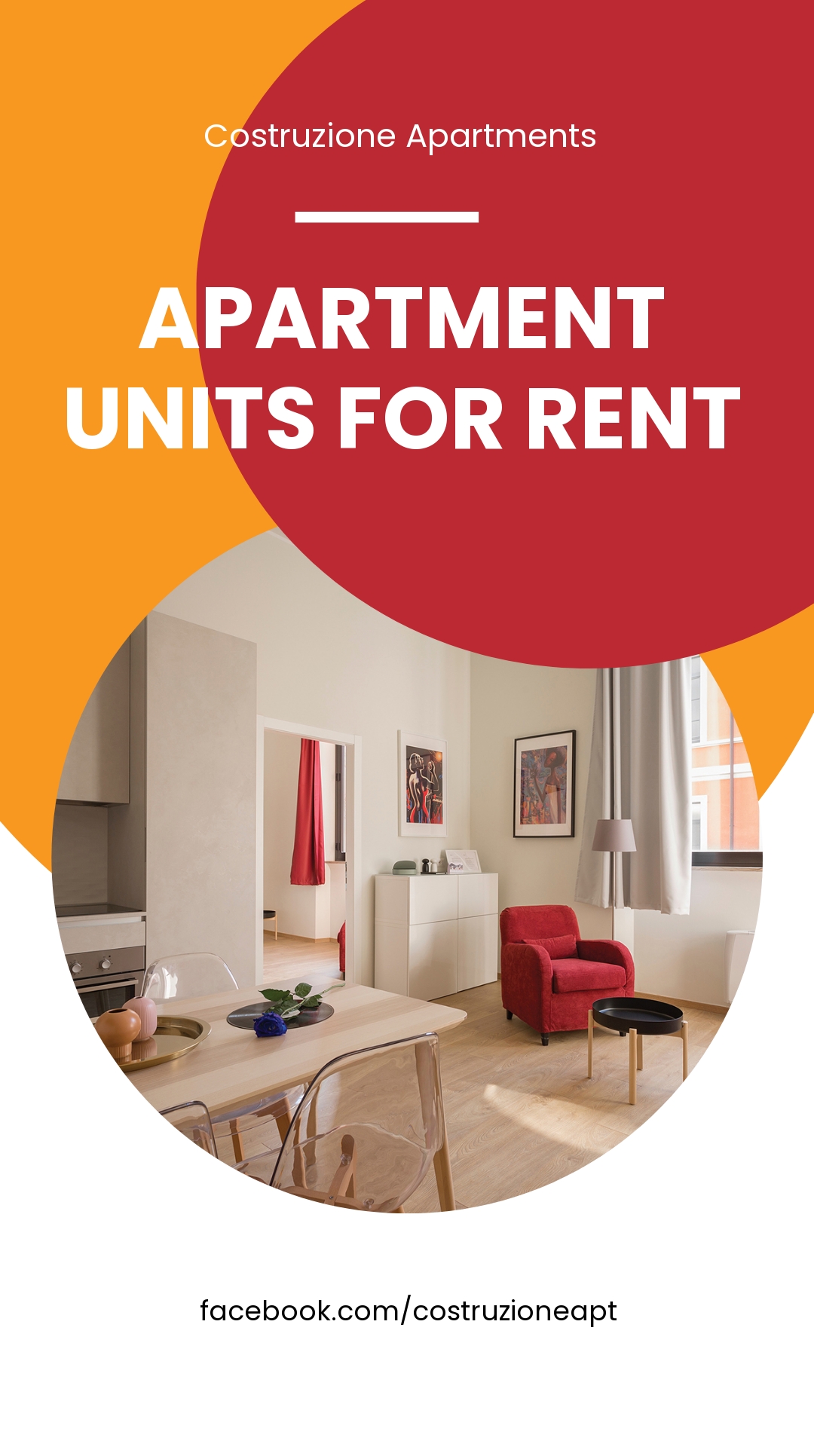 Apartment Rental Whatsapp Post Template [Free PDF] - PSD