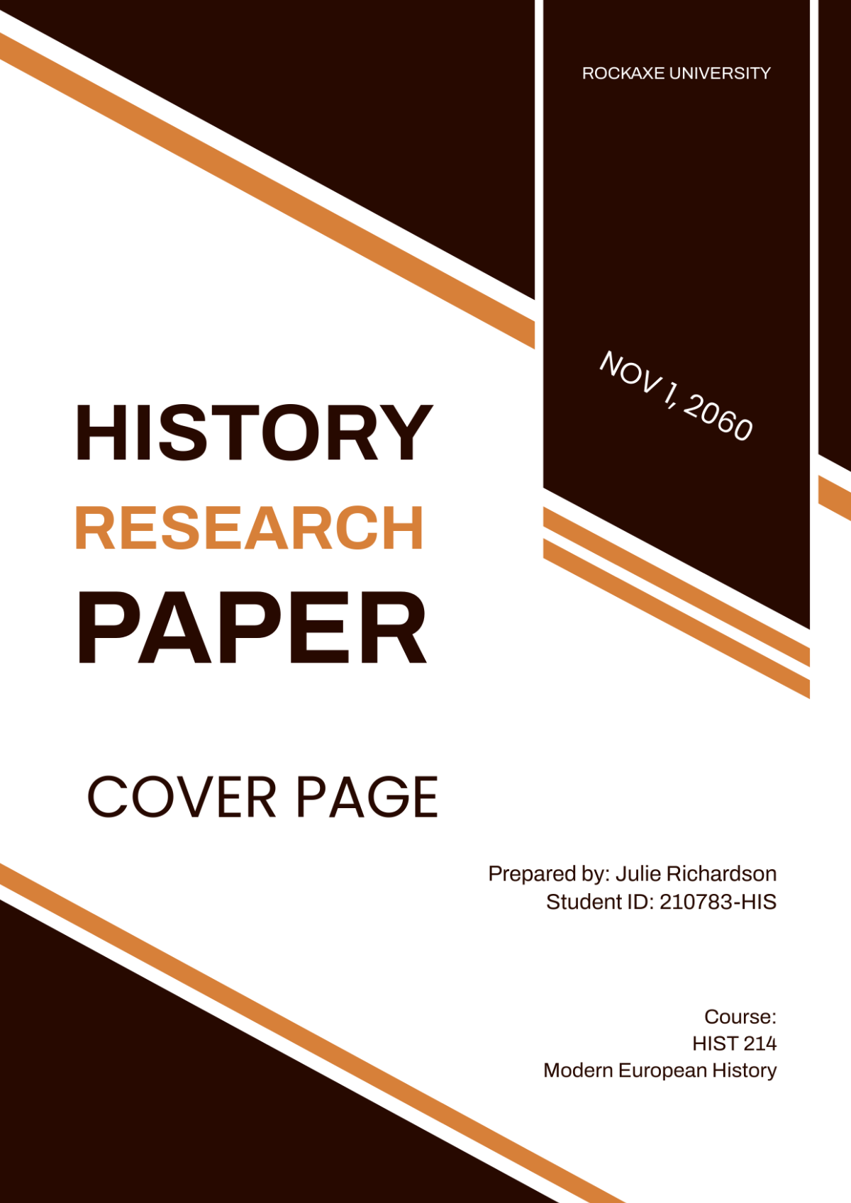 History Research Paper Title Page History Research Paper Title Page