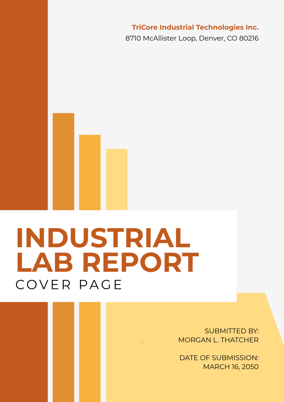 Free Lab Report Cover Page Templates Edit Online And Download