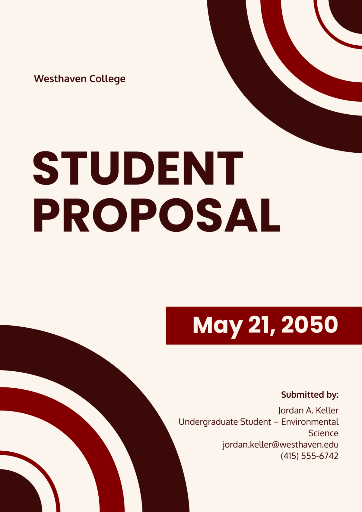 FREE Proposal Cover Page Templates Edit Online Download