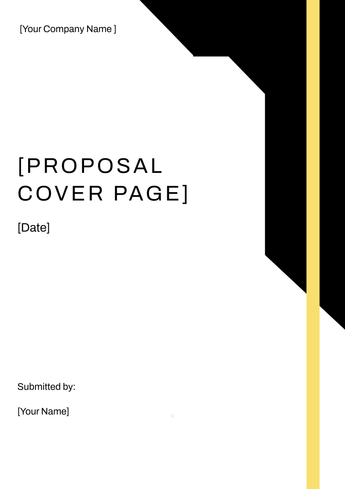 FREE Proposal Cover Page Templates Edit Online Download