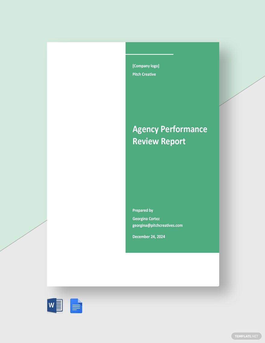 Free Simple Advertising Agency Report Template - Google Docs, Word ...