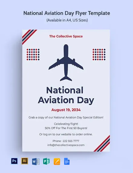 Aviation Title Page Template Flying Plane Against A Cloud. Hand Drawn