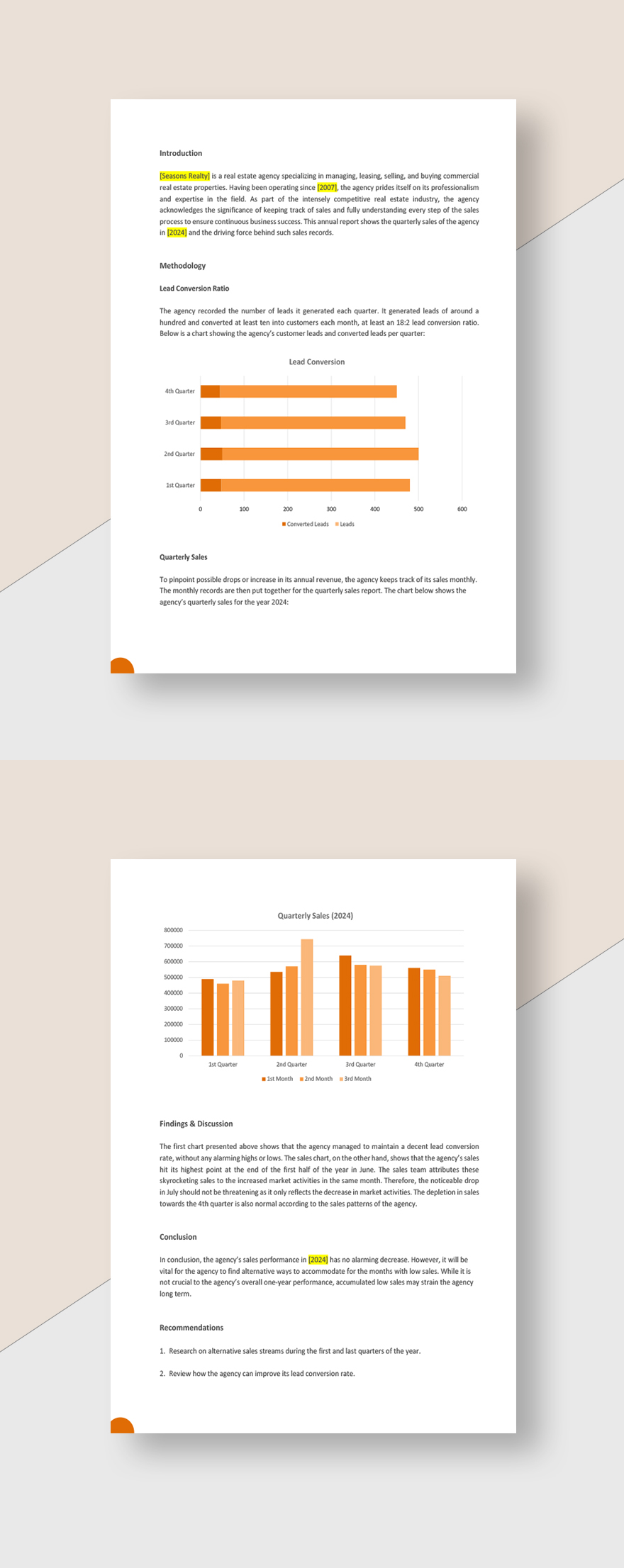Agency Annual Report Template - Google Docs, Word | Template.net