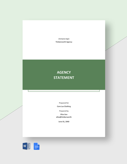 Sample Freelancer Statement Template - Google Docs, Word | Template.net