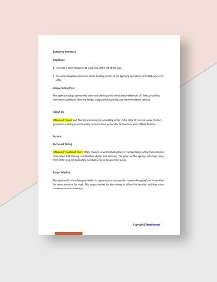 Free Simple Agency Plan Template - Google Docs, Word | Template.net