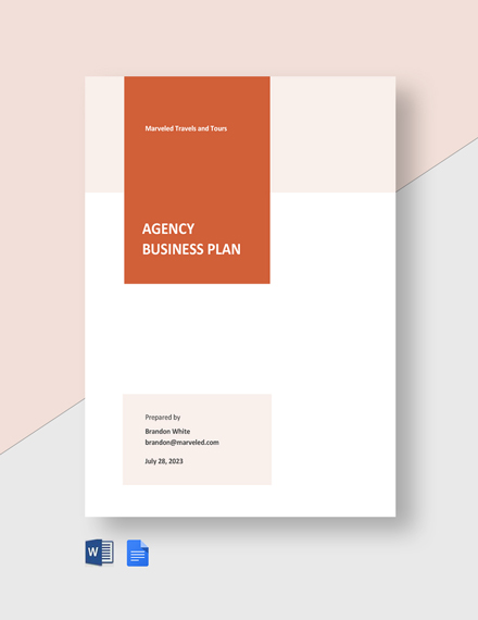 Free Sample Agency Plan Template - Google Docs, Word | Template.net