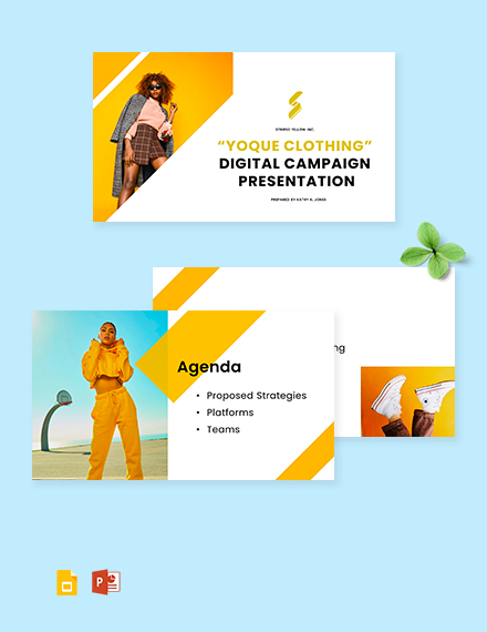 Free Simple Advertising Agency Presentation Template - PowerPoint ...