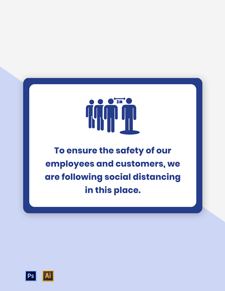 Free Stop Line Up Here Floor Sign Template - Download in Illustrator ...