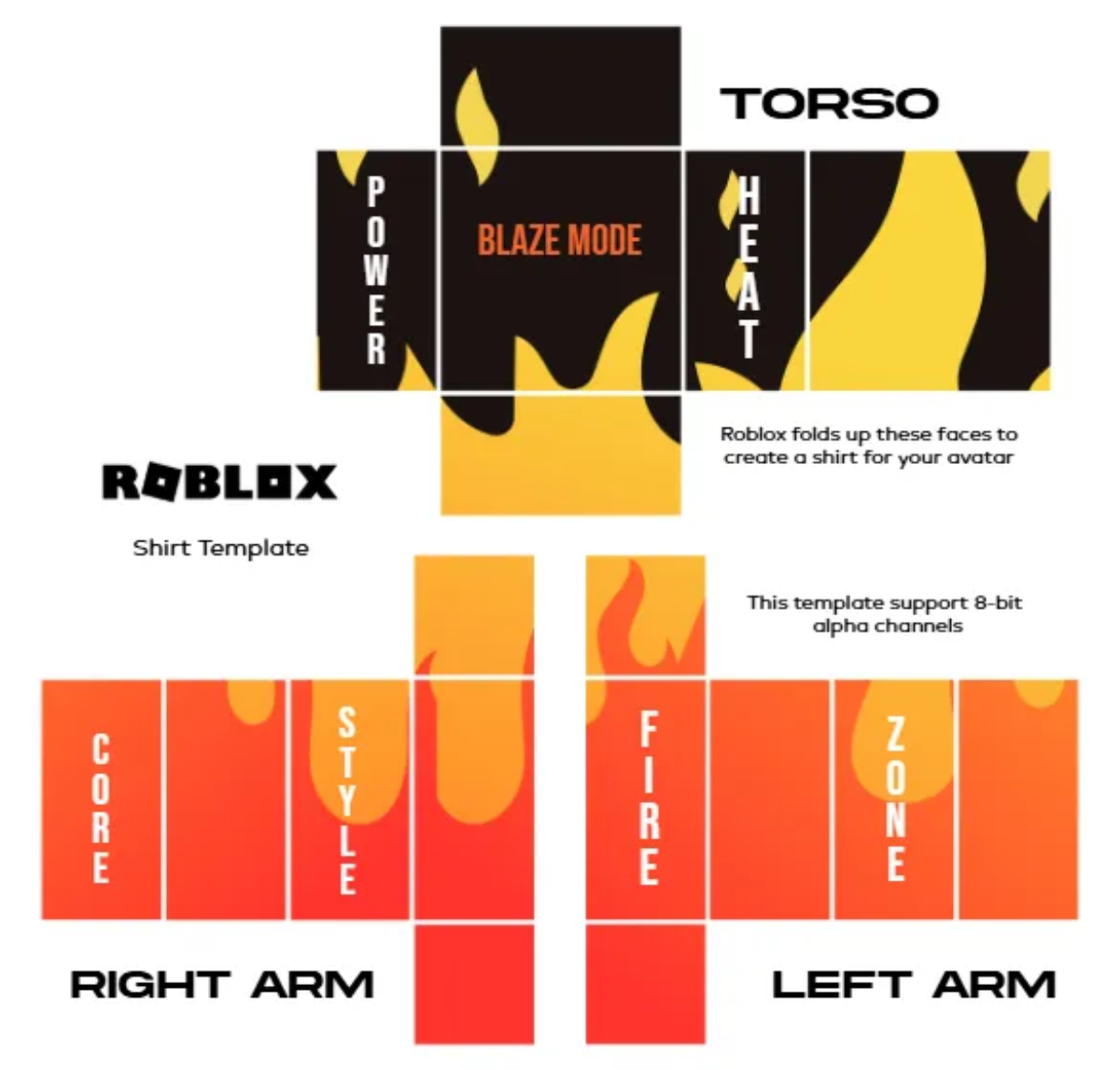 Free Roblox Shirt Templates To Edit Online