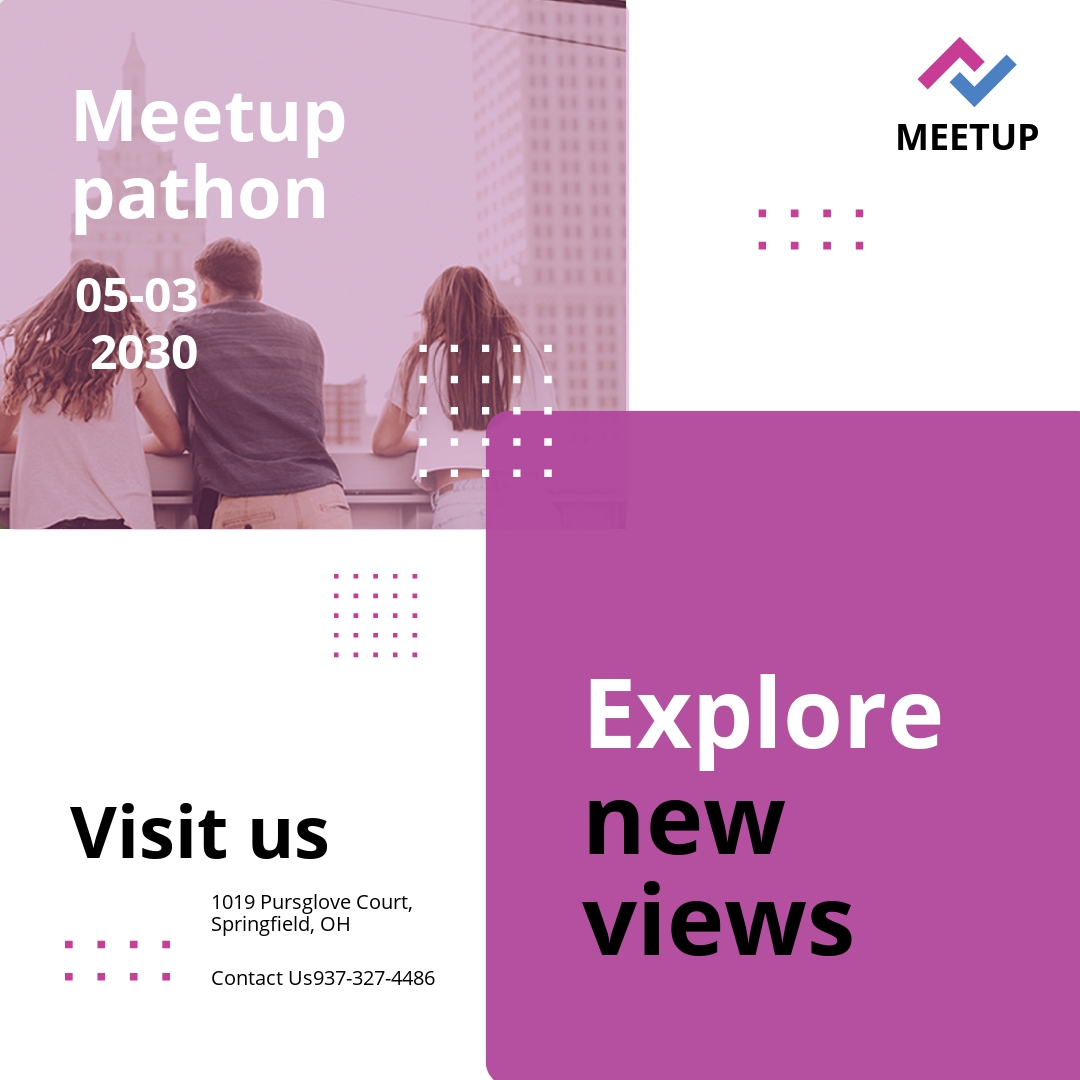 Meetup Event Instagram Post Template