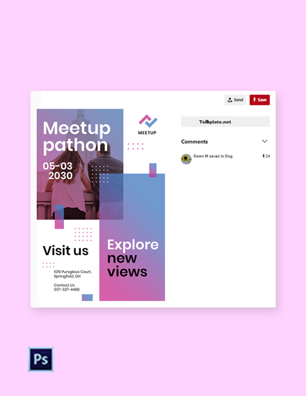 Meetup Event Facebook Post Template - Download in PSD | Template.net