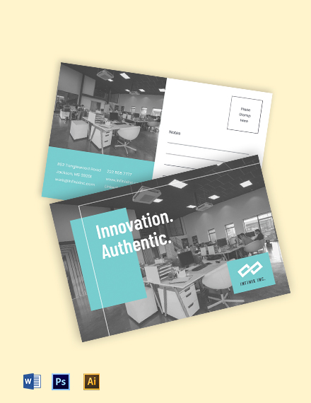 Free Advertising Agency Postcard Template