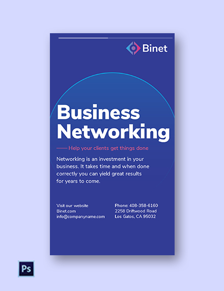Free Business Networking Tumblr Post Template - PSD | Template.net