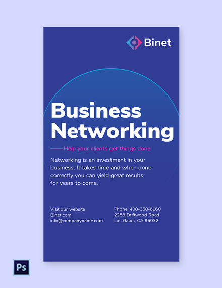 Free Business Networking Tumblr Post Template - PSD | Template.net