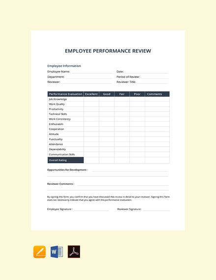 FREE Candidate Evaluation Form Template - PDF | Word | Apple Pages ...