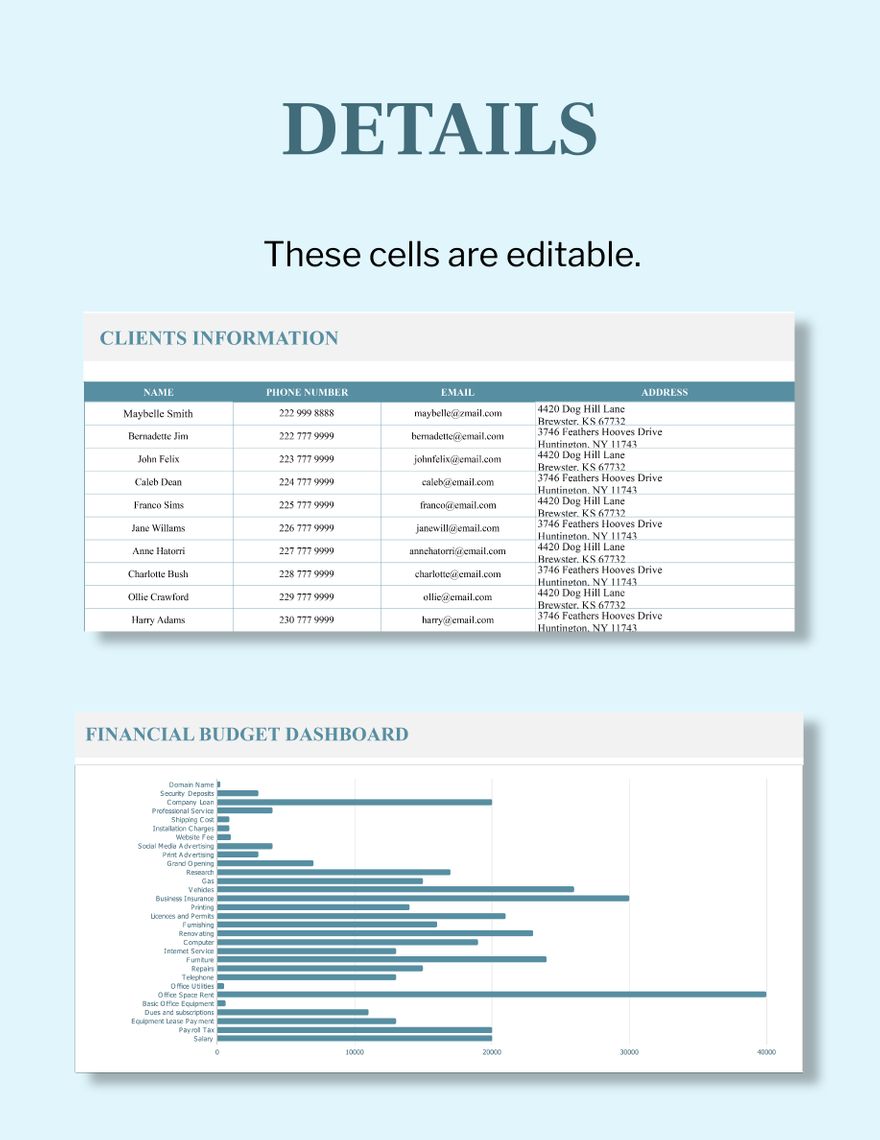 Free Financial Budget for Startup Business Template - Google Docs ...