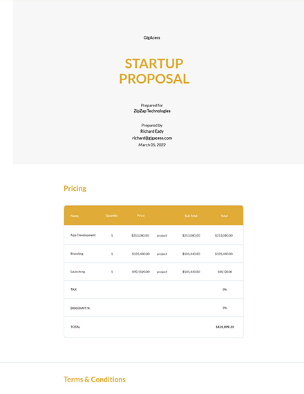 Free One Page Sponsorship Proposal Template - Google Docs, Word, Apple ...