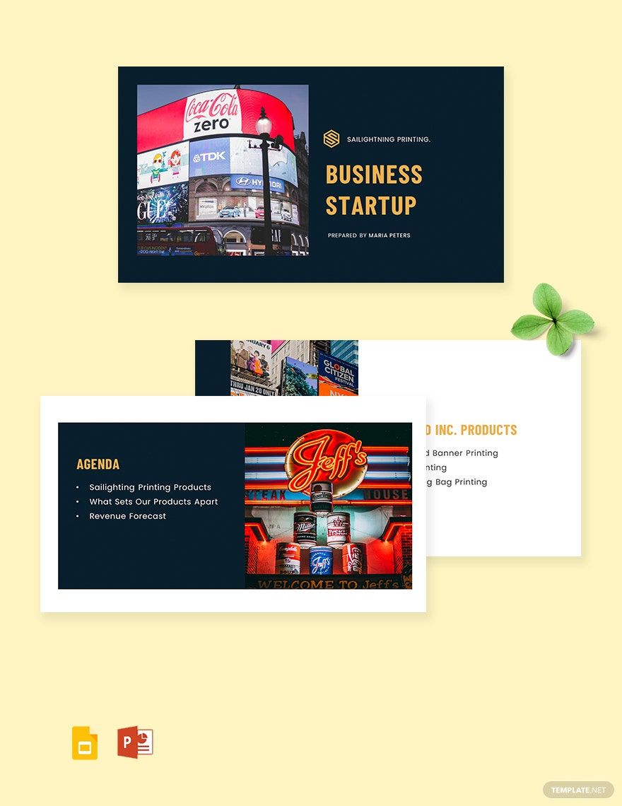 Business Startup Presentation Template PowerPoint Template