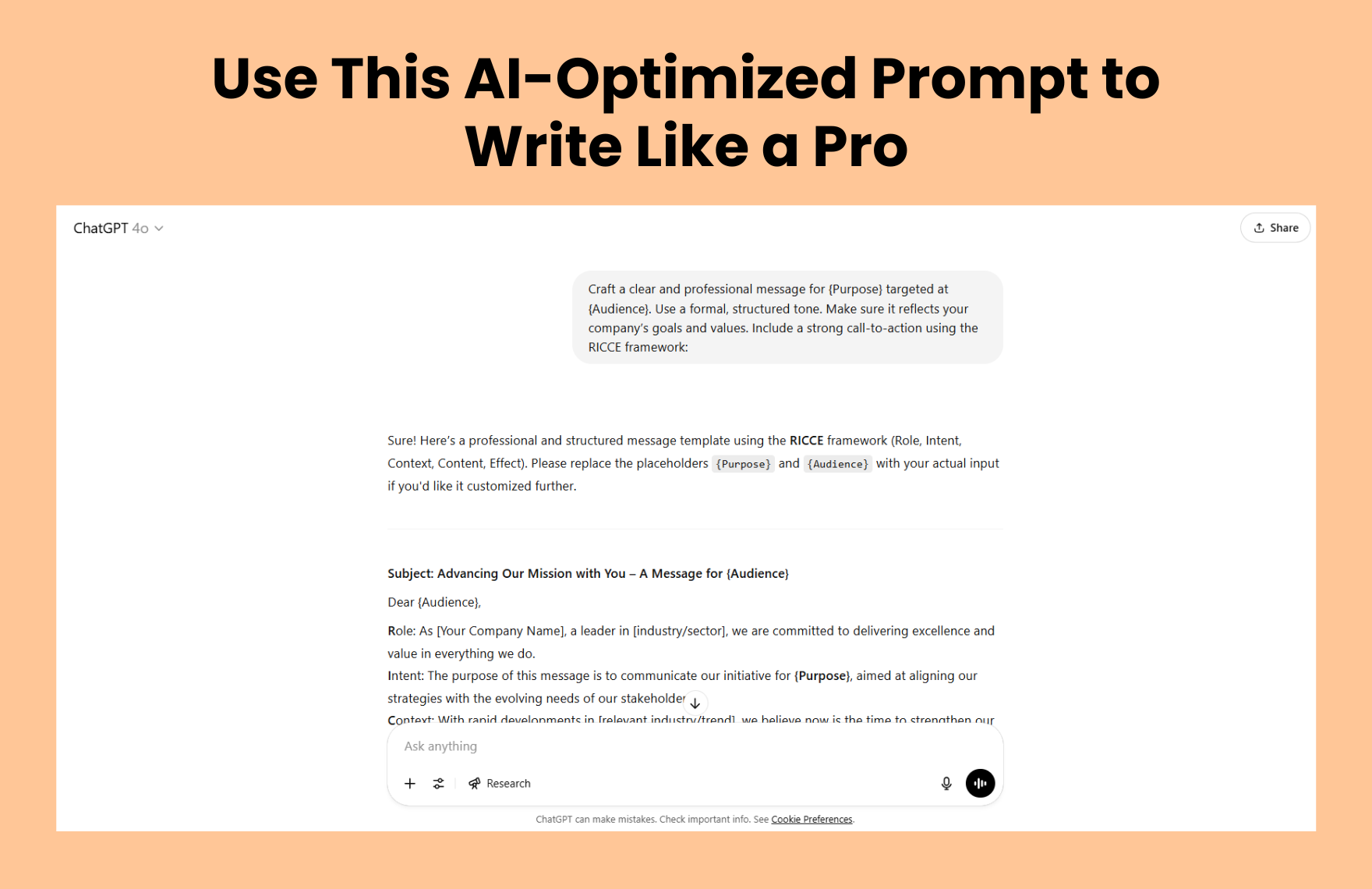 Free ChatGPT Prompts For Writing Template in Excel, Google Sheets to ...