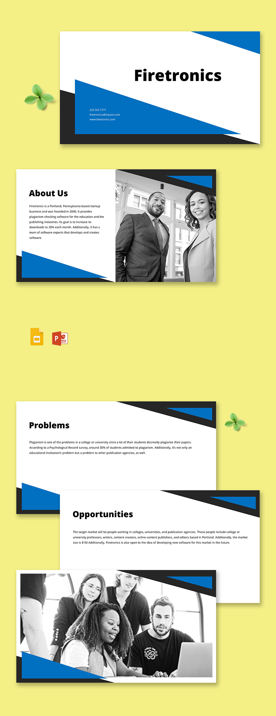 Startup Business Pitch Deck Template - Google Slides, PowerPoint ...