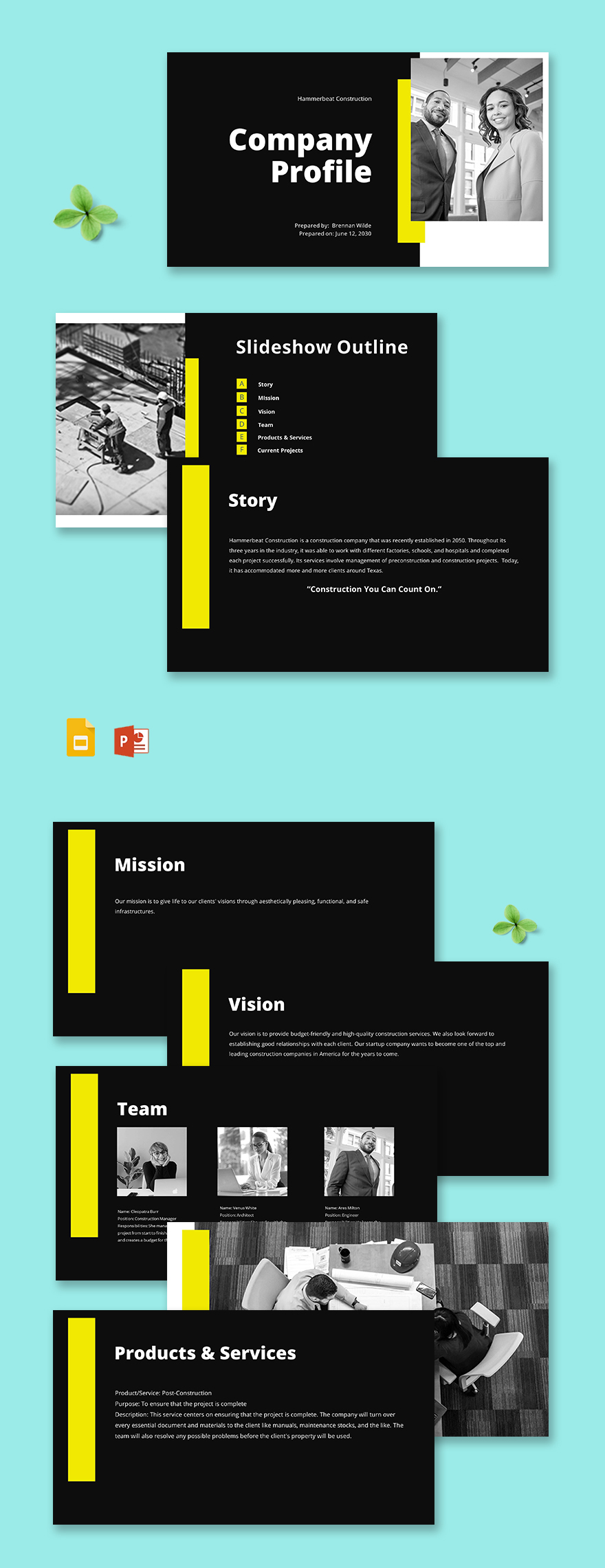 Startup Business Company Profile Template - PowerPoint | Template.net