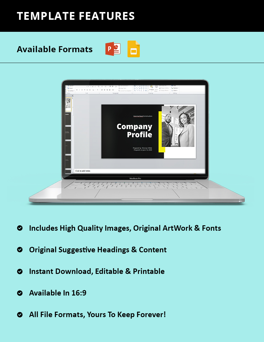 Free Startup Construction Company Profile Template - Download in ...