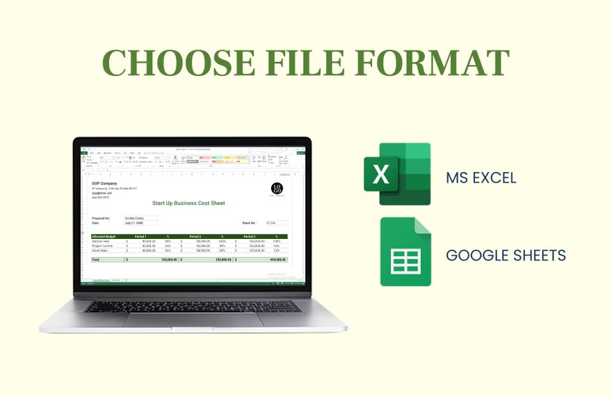 Start Up Business Cost Sheet Template - Google Docs, Google Sheets ...