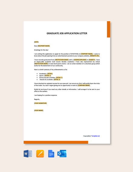 Download 71+ Job Application Letter Templates - Google Docs | Template.net
