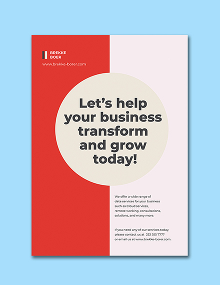 Startup Business Poster Template - Illustrator, PSD | Template.net