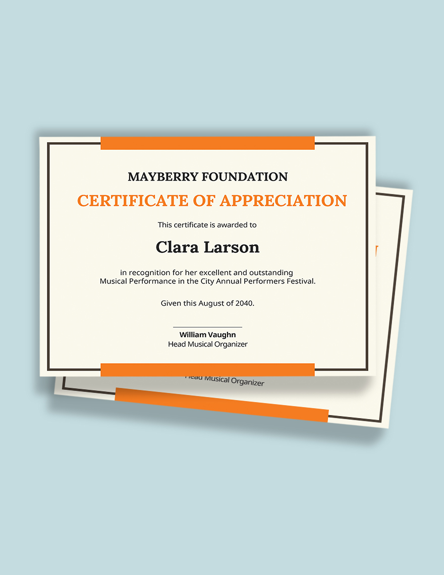 Editable Music Certificate Templates In Word To Download