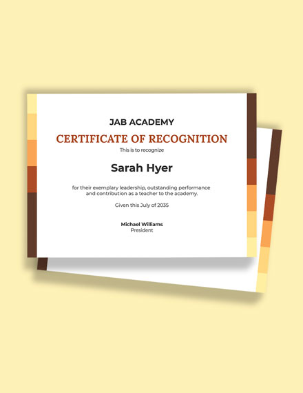 Training Academy Certificate Template - Word, Outlook, PDF | Template.net