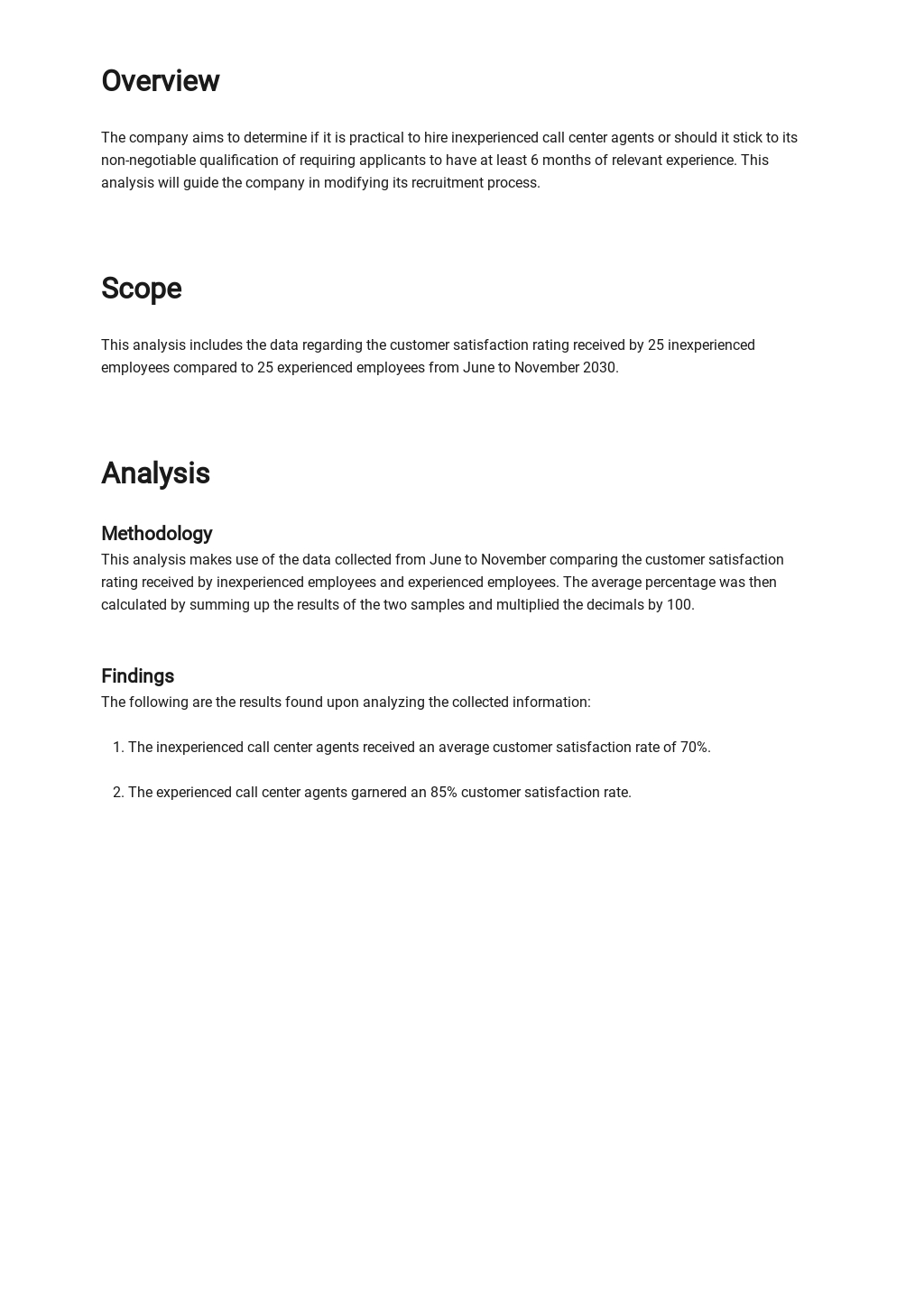 Job Analysis Template - Google Docs, Word, Apple Pages, PDF | Template.net