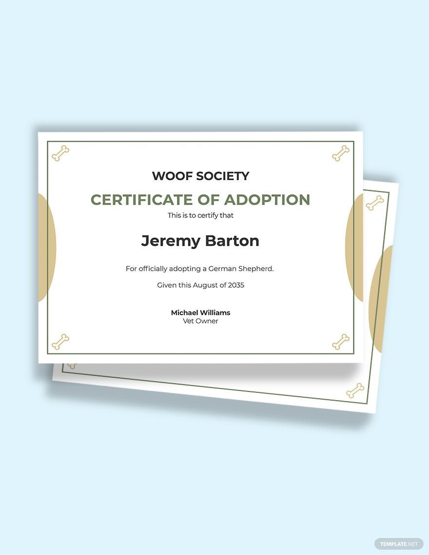 Free Service Dog Certification Download GSA