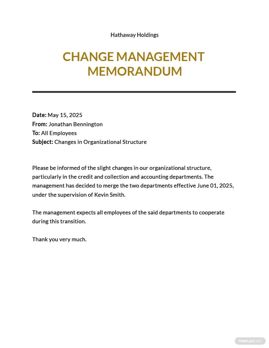Sample Internal Memo To Employees Template Google Docs Word Apple
