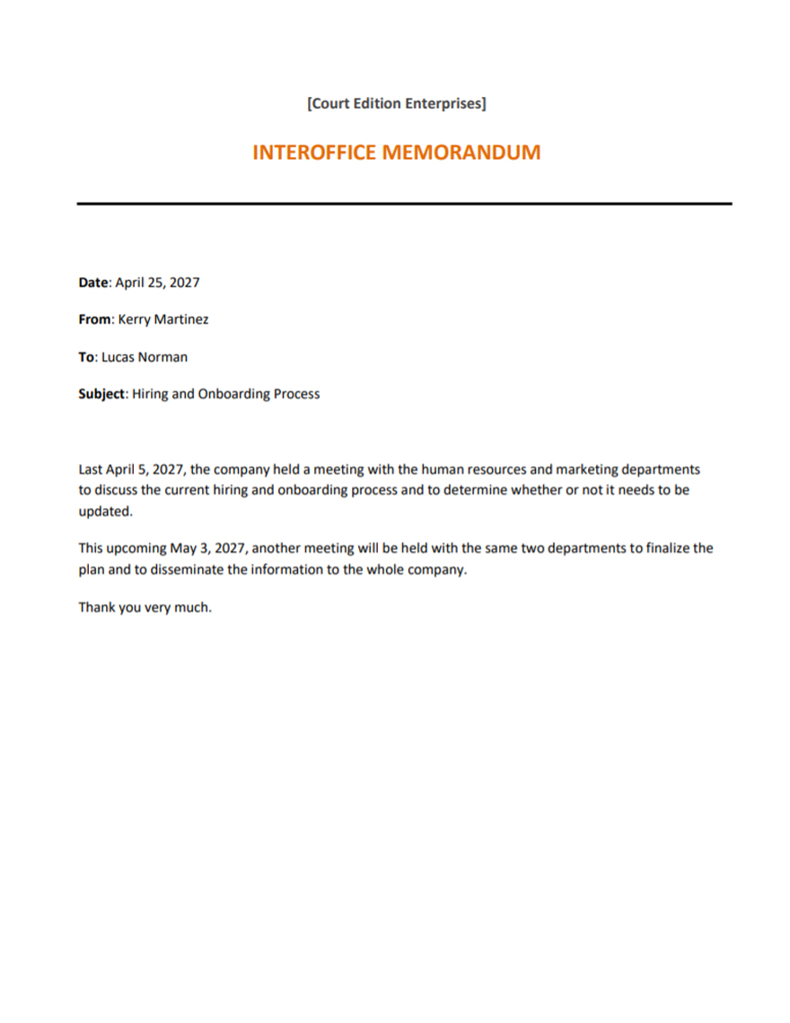 Interoffice Memo Templates 5 Designs Free Downloads Template