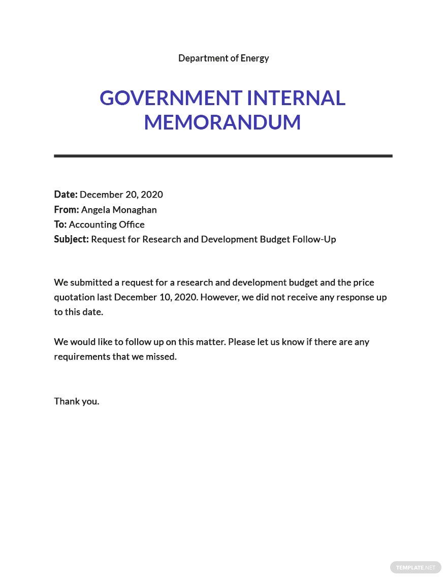 Simple Internal Memo Template - Google Docs, Word, Apple Pages ...