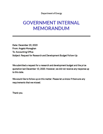 Simple Internal Memo Template - Google Docs, Word, Apple Pages ...