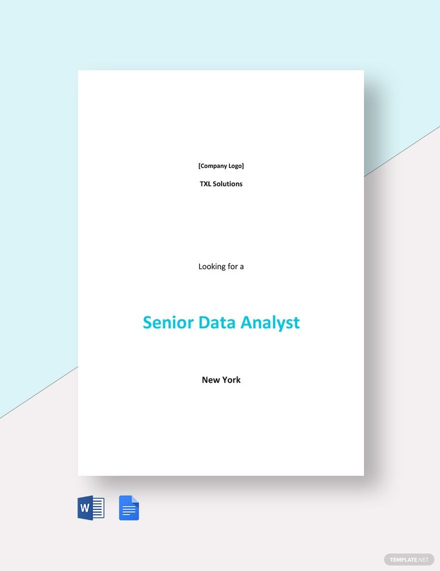 Free Senior Data Analyst Job Description Google Docs Word PDF Template free-senior-data-analyst-job-description-google-docs-word-pdf-template
