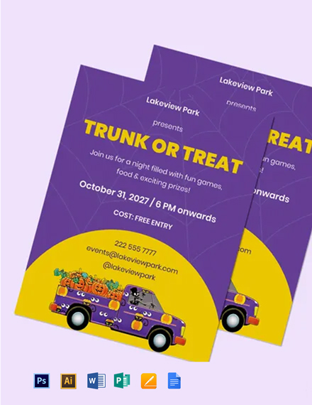 Halloween Event Flyer Template - Google Docs, Illustrator, Word, Apple ...