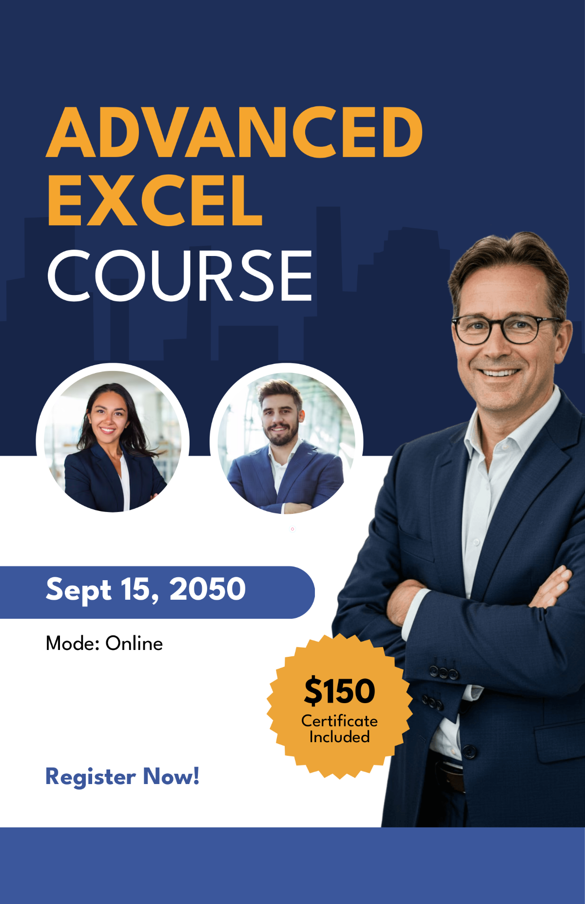 Free Course Poster Templates Editable And Printable