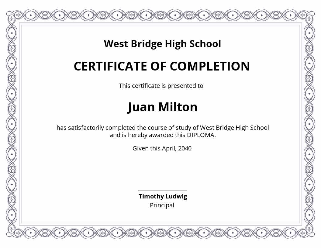 20+ FREE Diploma Certificate Templates [Customize & Download ...