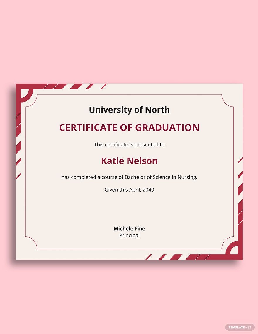 University Bachelor Degree Certificate Template Download In Word 