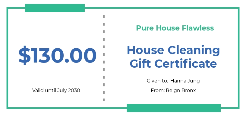 9 FREE Cleaning Services Gift Certificate Templates Customize 