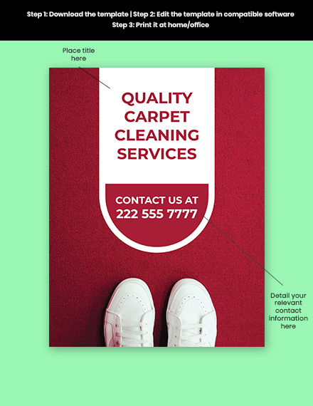 Carpet Cleaning Yard Sign Template - Illustrator, Word, PSD | Template.net