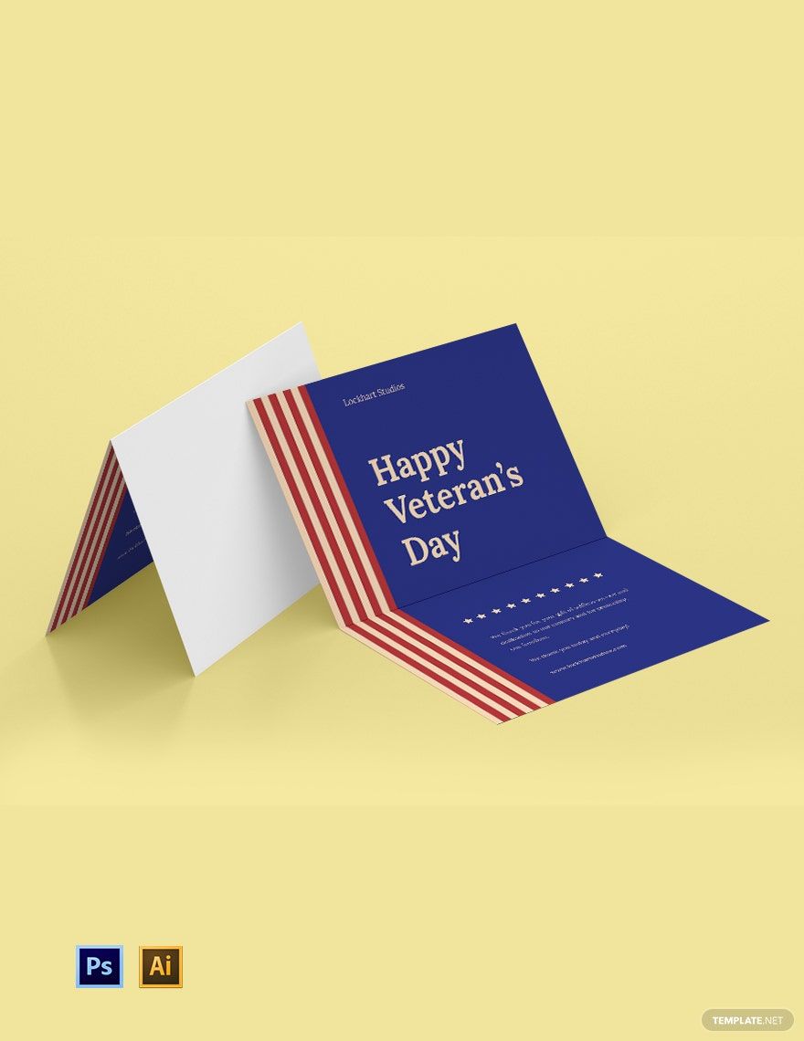 FREE Veterans Day Card Template Download In PDF Illustrator 