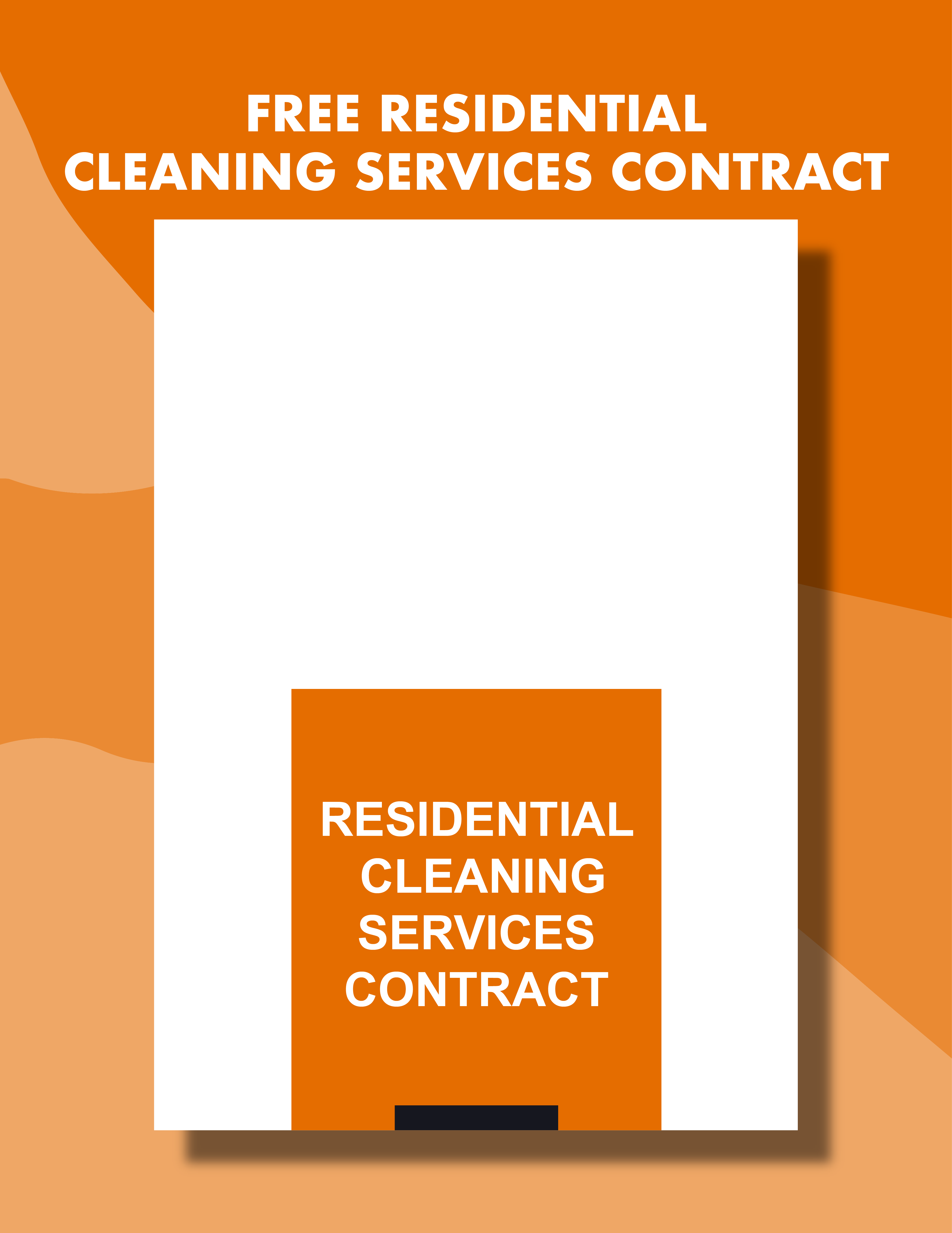 Free Residential Cleaning Services Contract Template - Google Docs ...