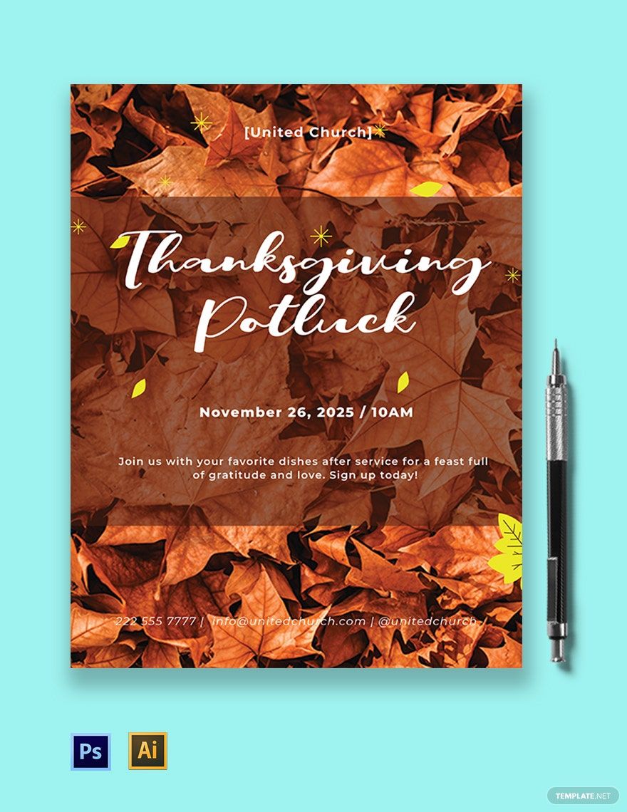 FREE Thanksgiving Flyer Edit Online Download Template