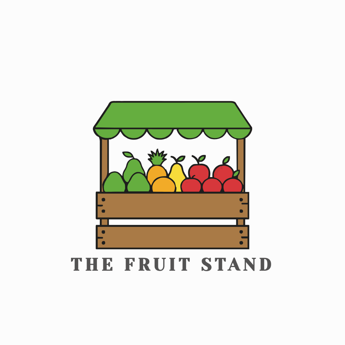 Free Fruit Market Logo Template to Edit Online
